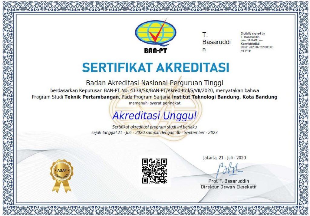 Accreditation – Mining Engineering